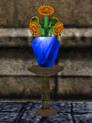 Pedestal with a Floral Arrangement (Sunflowers) - leaftidewiki